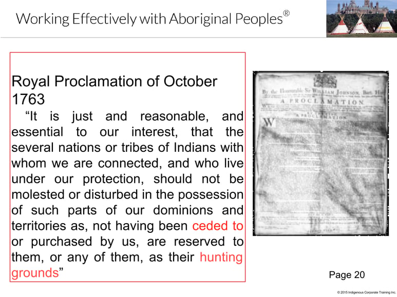 First Nations' Relationship to the Land