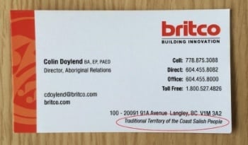 Honouring First Nation Reconciliation an effective example